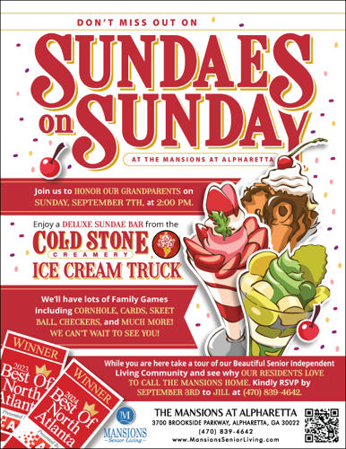 Celebrate Grandparents at Sundaes on Sunday at The Mansions at ...