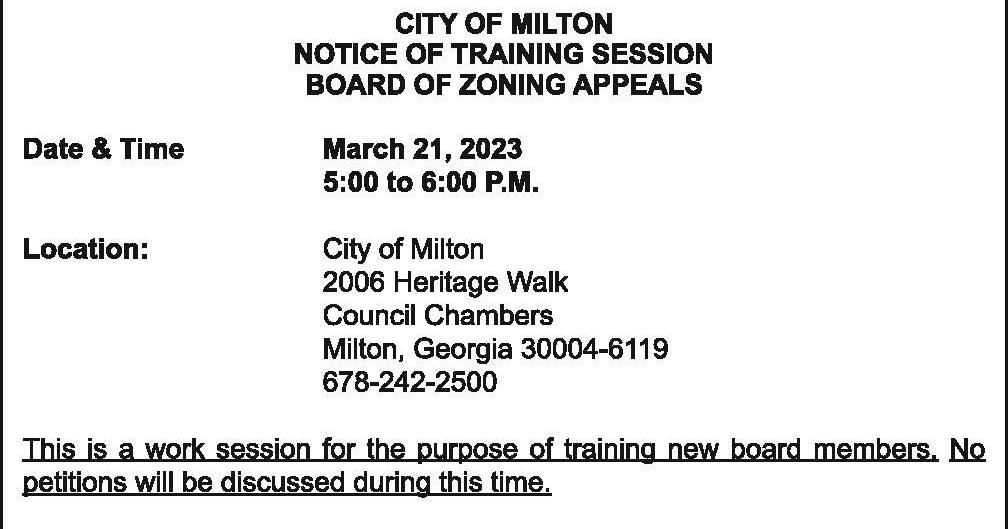 Notice of Training session | Legal Notices | appenmedia.com