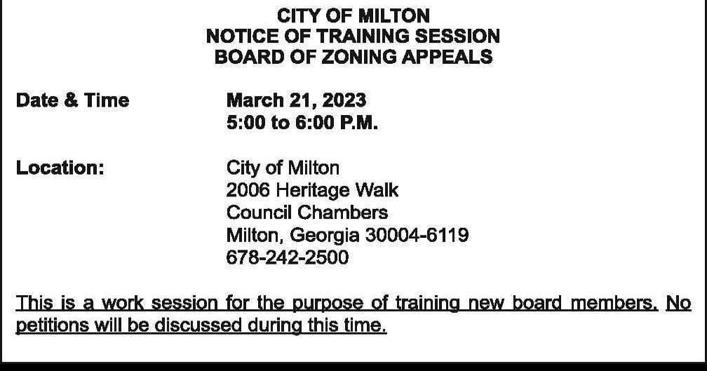 Notice of Training session | Legal Notices | appenmedia.com