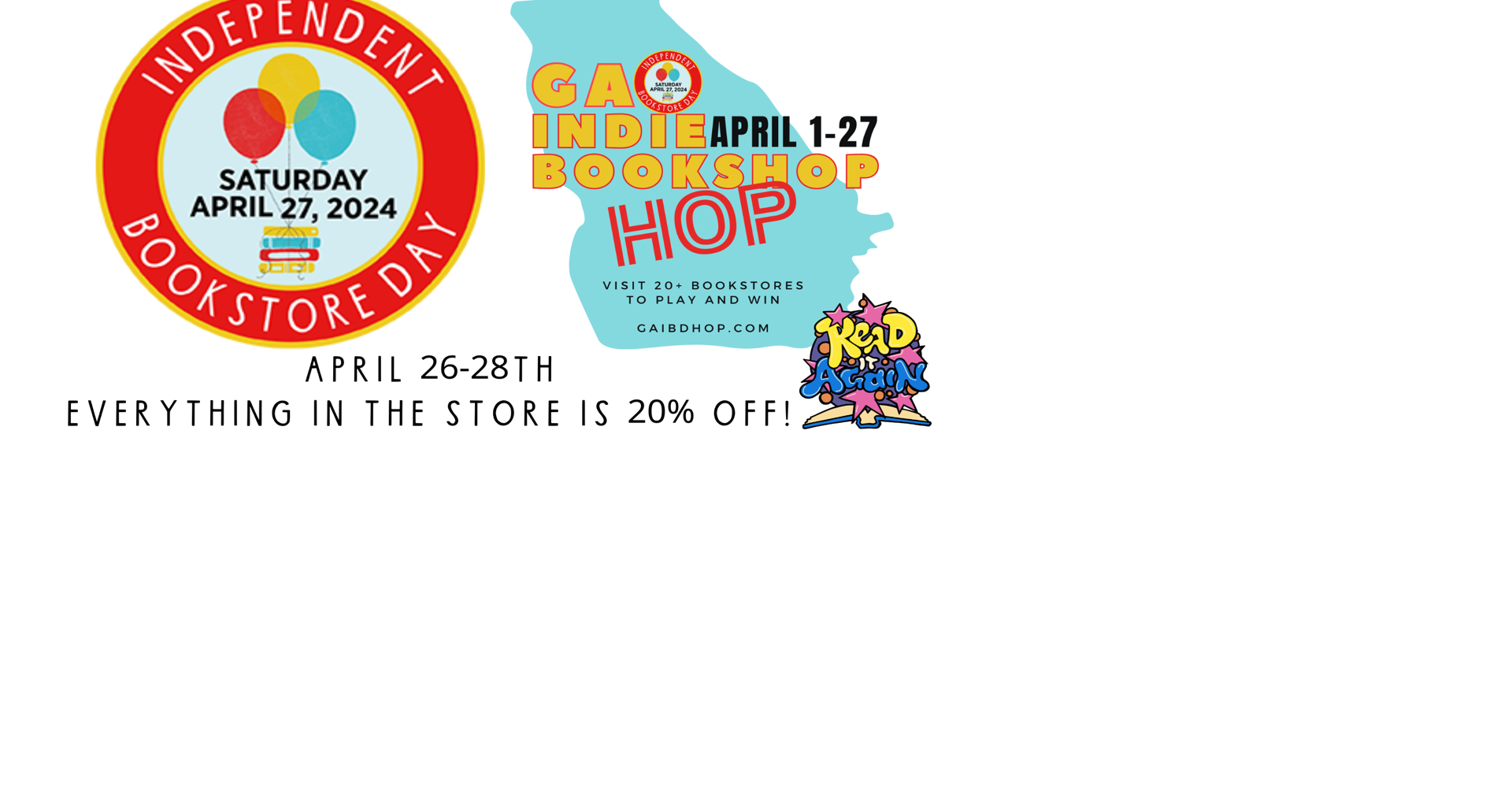 Indie Bookstore Day- Sale, Bookshop Hop, and Author Event! | Calendar ...