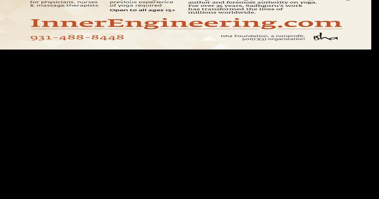 Sadhguru offers Inner Engineering Completion | Calendar | appenmedia.com