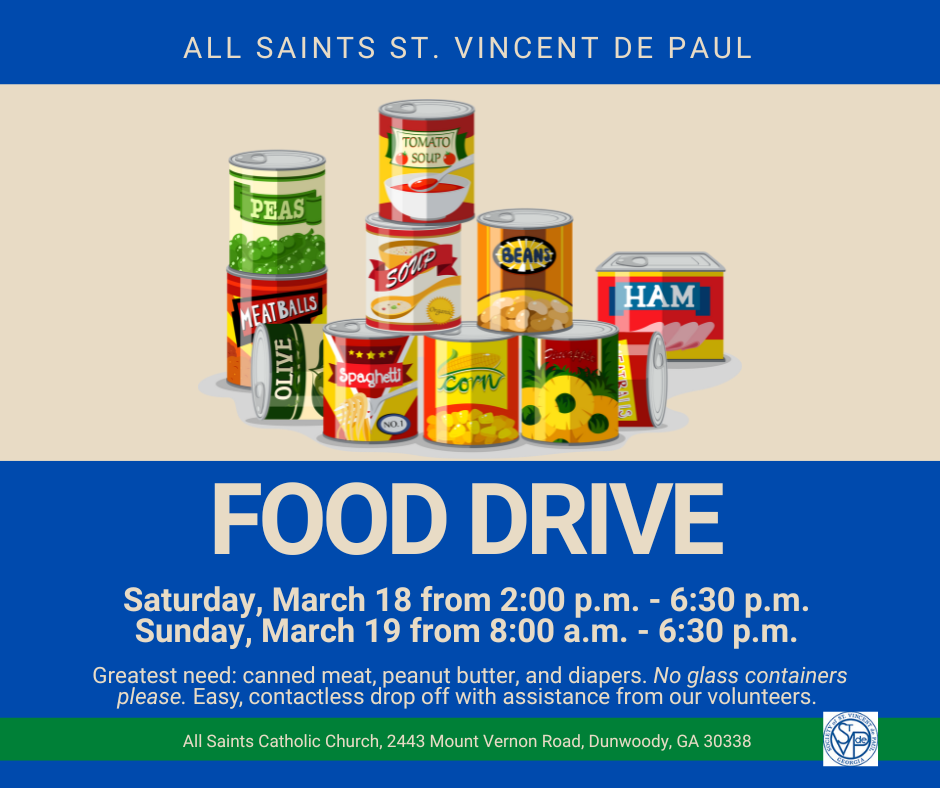 Annual St. Vincent de Paul Food Drive | Calendar | appenmedia.com