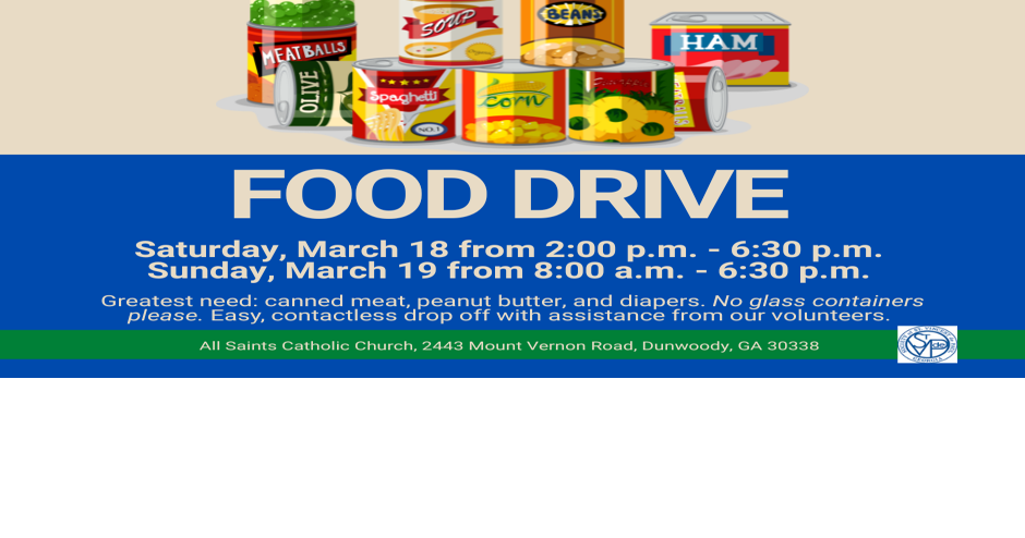 Annual St. Vincent de Paul Food Drive | Calendar | appenmedia.com