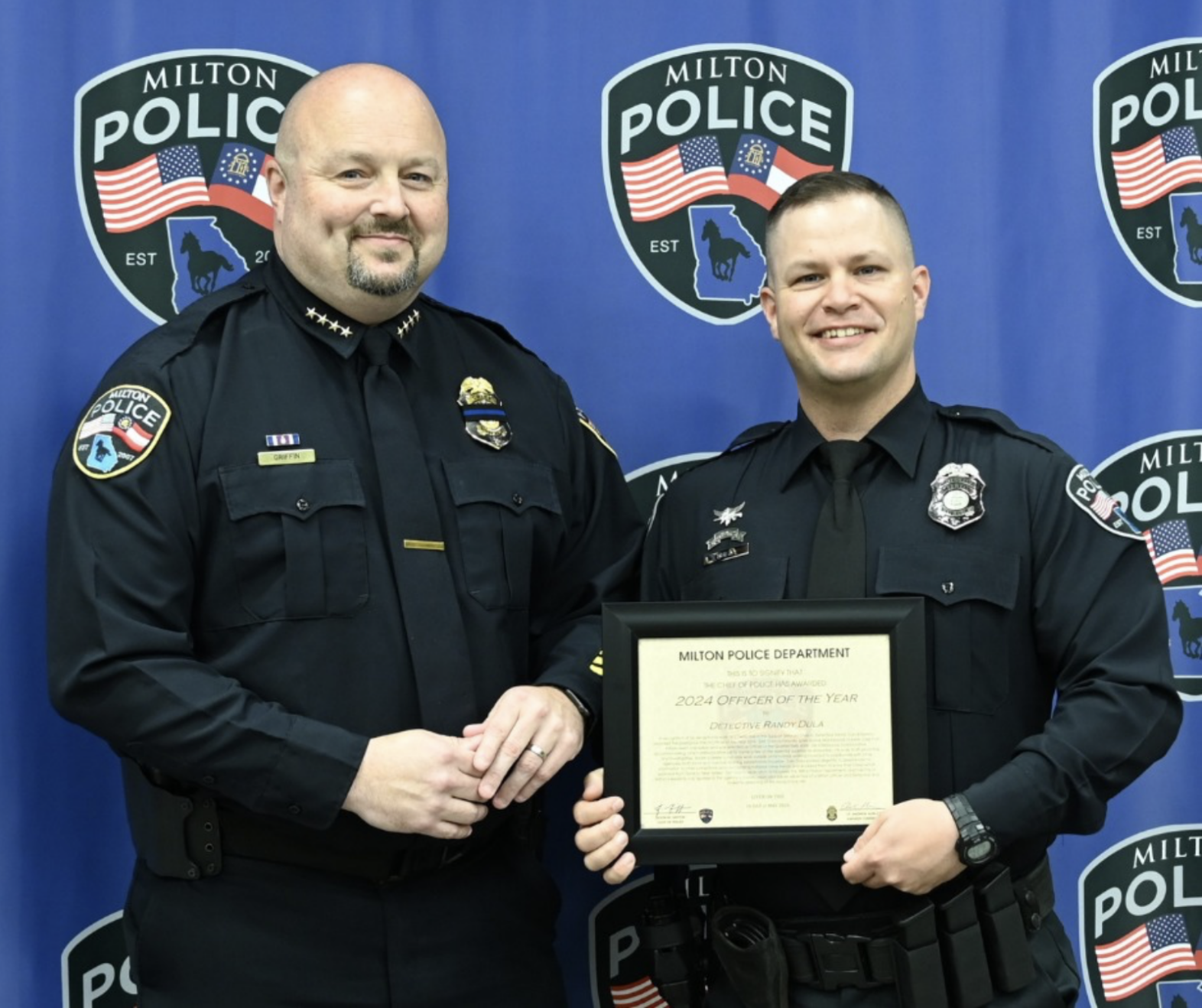 Milton honors police at awards ceremony | Milton News | appenmedia.com