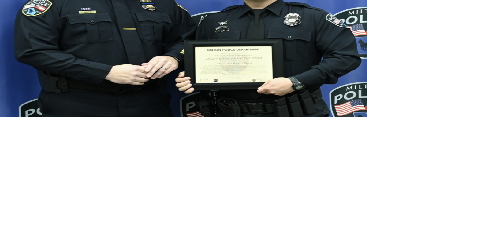 Milton honors police at awards ceremony | Milton News | appenmedia.com
