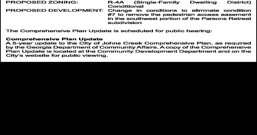 Land Use Petition Public Hearings | Legal Notices | appenmedia.com