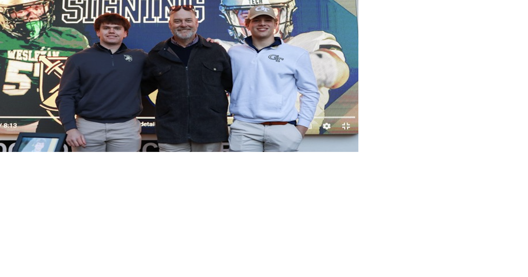 Crier Notes: Wesleyan football players sign letters of intent ...