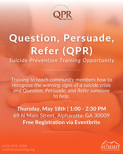 Free Question, Persuade, Refer (QPR) Suicide Prevention Training ...