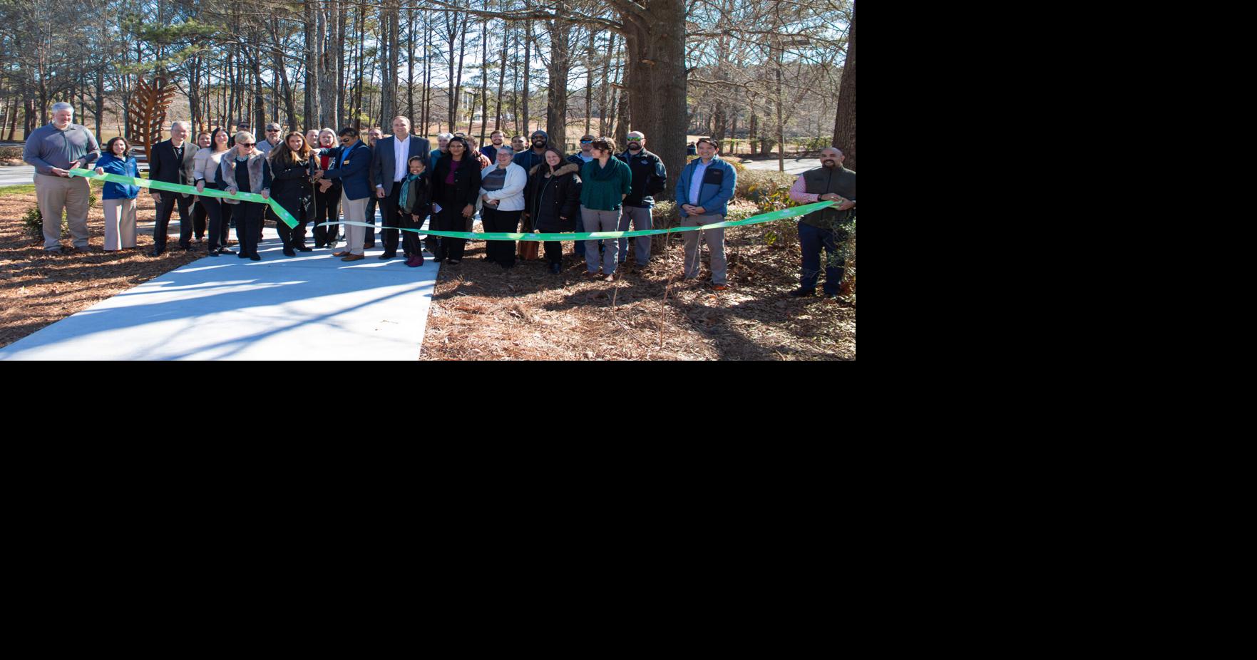 Creekside Park trail connection features newly unveiled sculpture ...