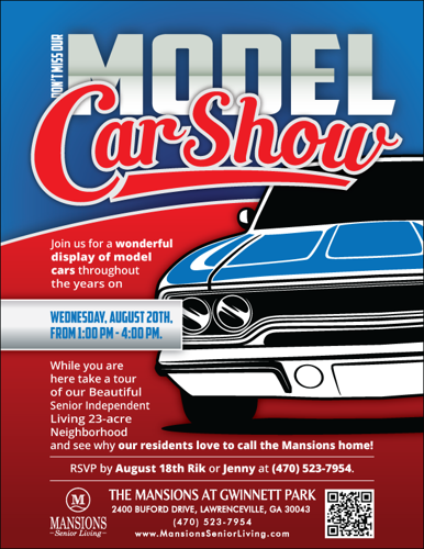 Join Us For A Eye Popping Model Car Show At The Mansions At Gwinnett ...