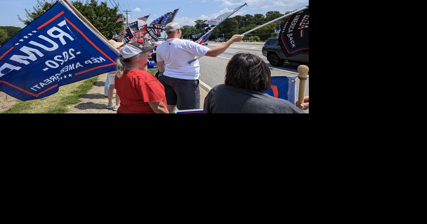 Forsyth County Tea Party, GOP rally for Trump in wake of shooting ...