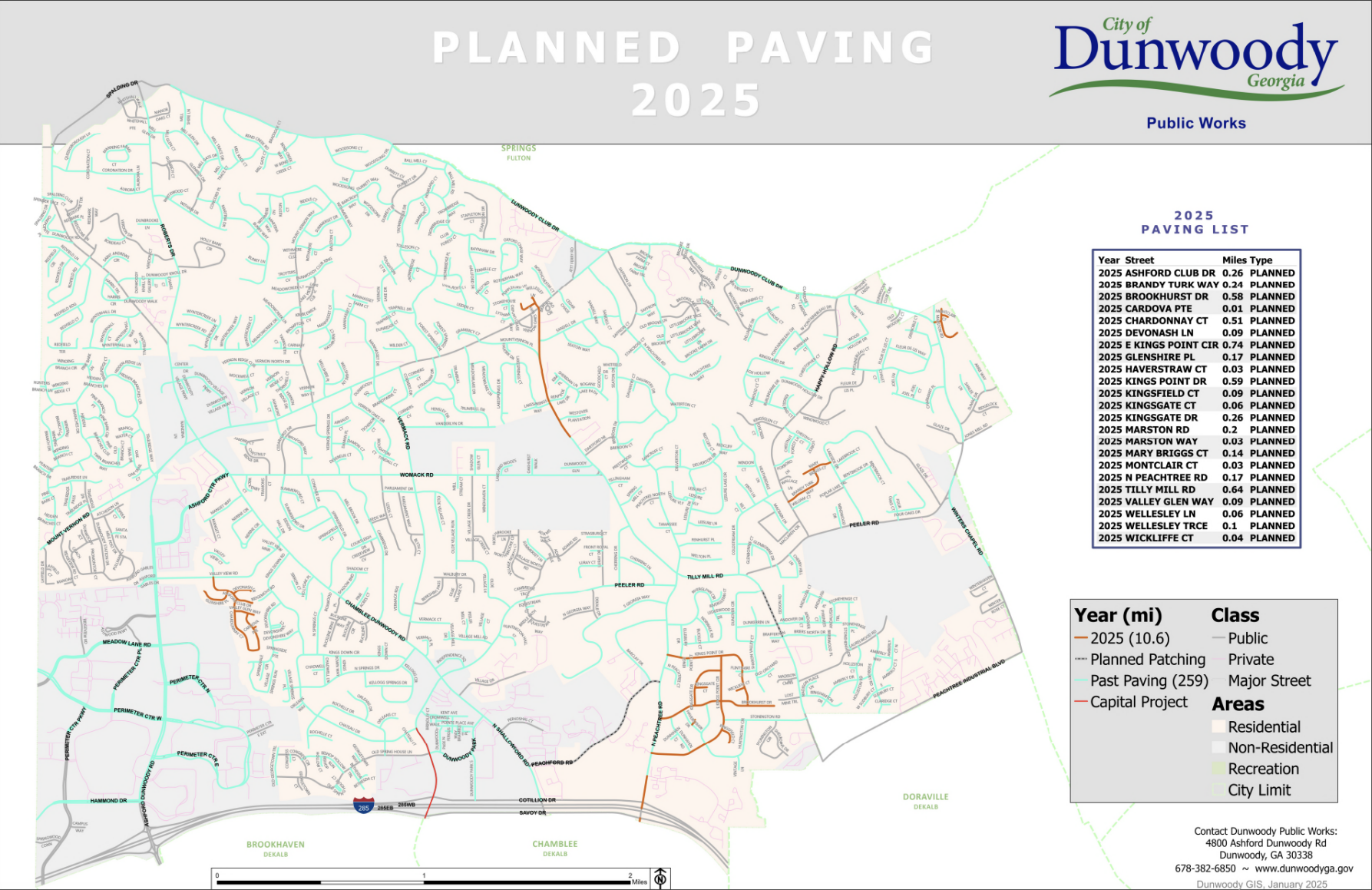 Dunwoody officials to discuss 2025 paving program | Dunwoody News | appenmedia.com