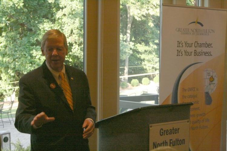 U.S. Sen. Johnny Isakson appears before Greater North Fulton Chamber of ...