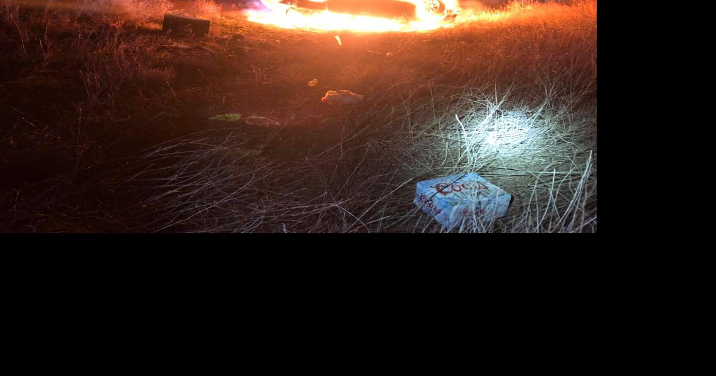 Flames shoot from rollover car crash, DUI suspected | Crime ...