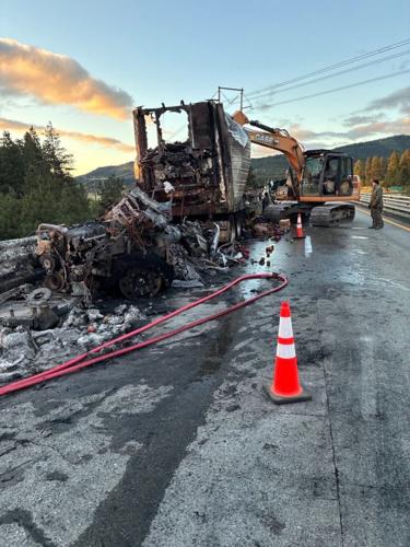 Semi fire closes westbound I-90 between Cle Elum and Ellensburg | News ...