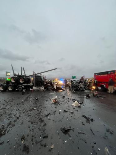 Oregon state troopers hospitalized after crash involving two semi ...