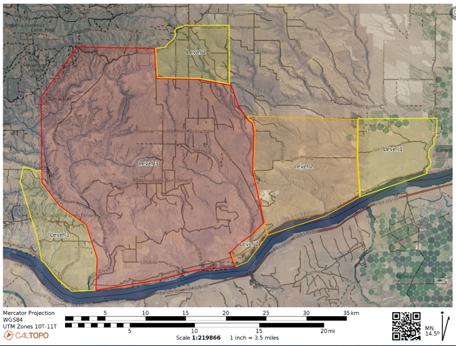 NEWELL ROAD WILDFIRE BLOG: New Level 3 evacuations for Cleveland ...
