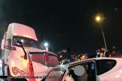 Pasco driver veered into head-on crash with semi + gun & drugs ...