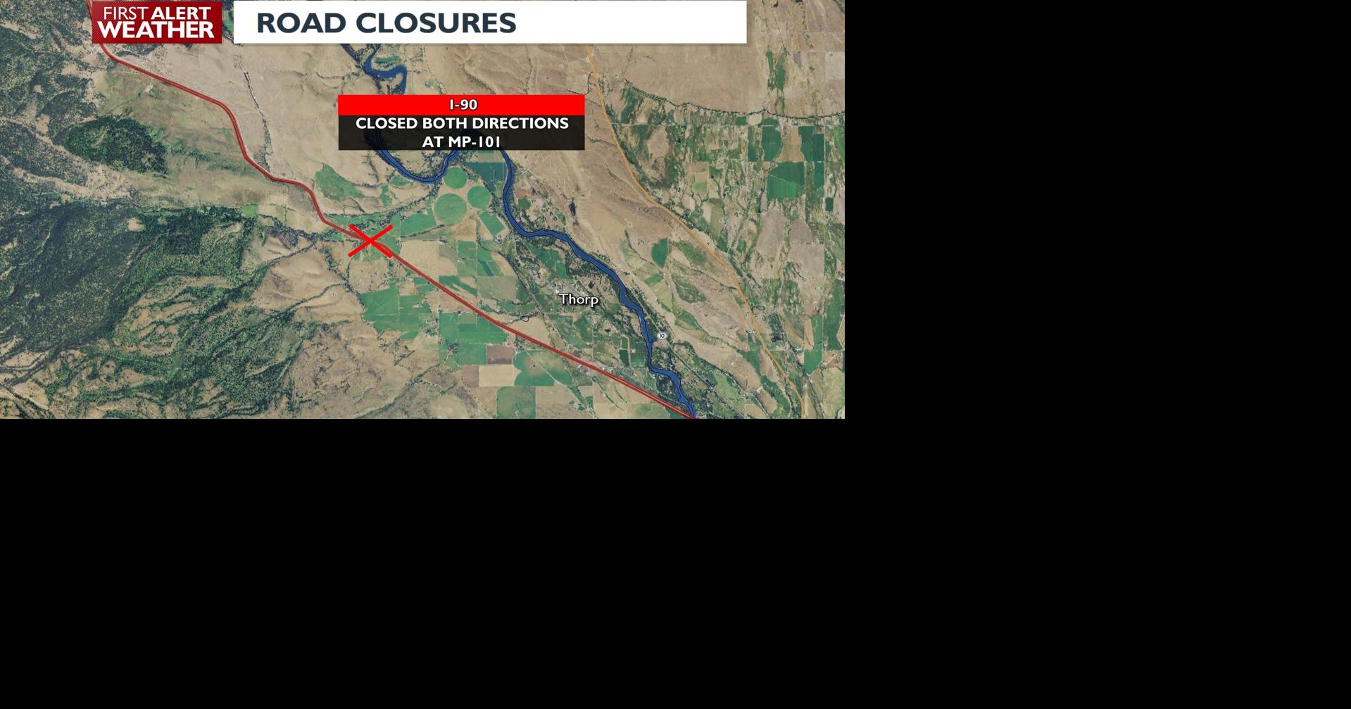 I-90 closed near Thorp due to downed powerlines, US-97 reopened in ...