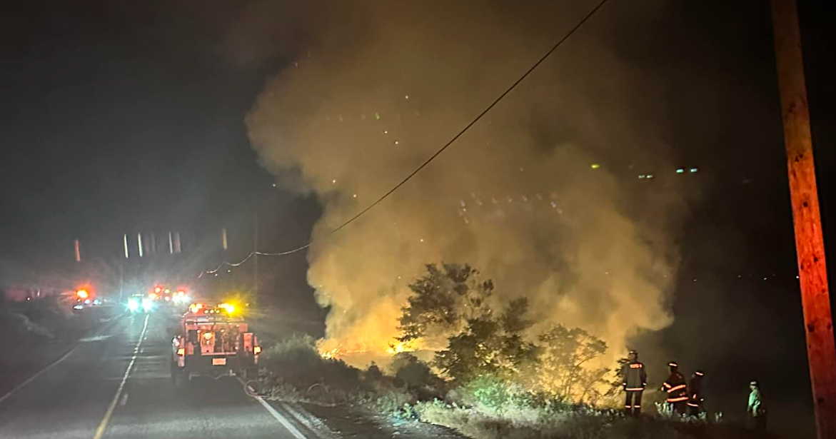 Yakima County fire crews battle vegetation fire due to fireworks | News ...