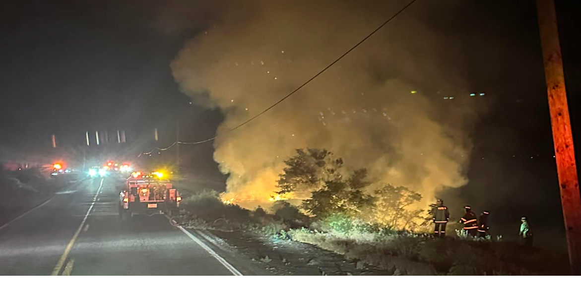 Yakima County fire crews battle vegetation fire due to fireworks | News ...