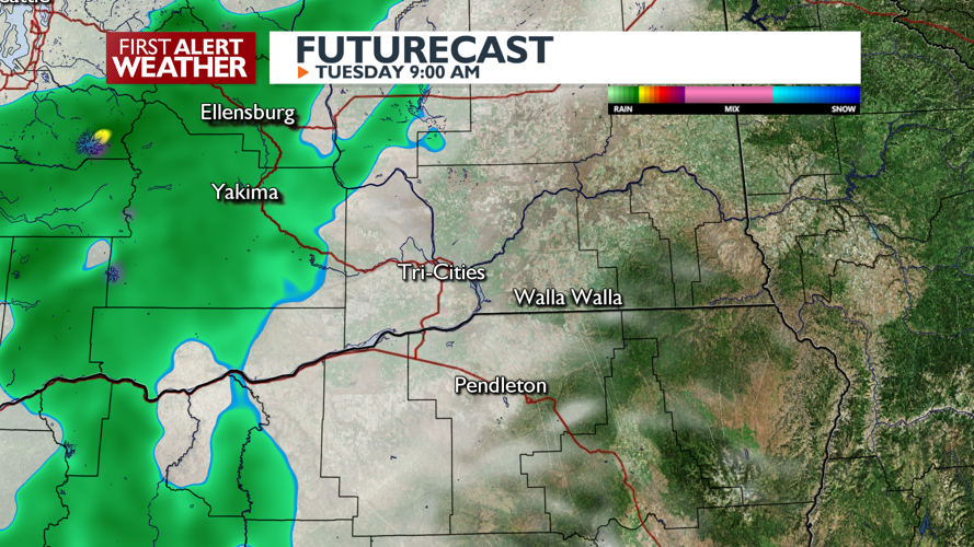 Monday Weather Forecast: Calm foggy evening, chance of Yakima showers ...
