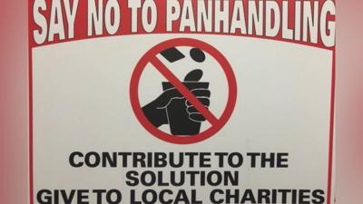 ‘Say no to panhandling’ signs go up in Walla Walla | Local News ...