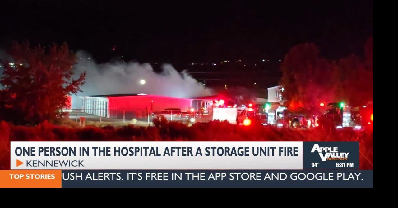 Storage unit fire sends one to hospital | Video | applevalleynewsnow.com
