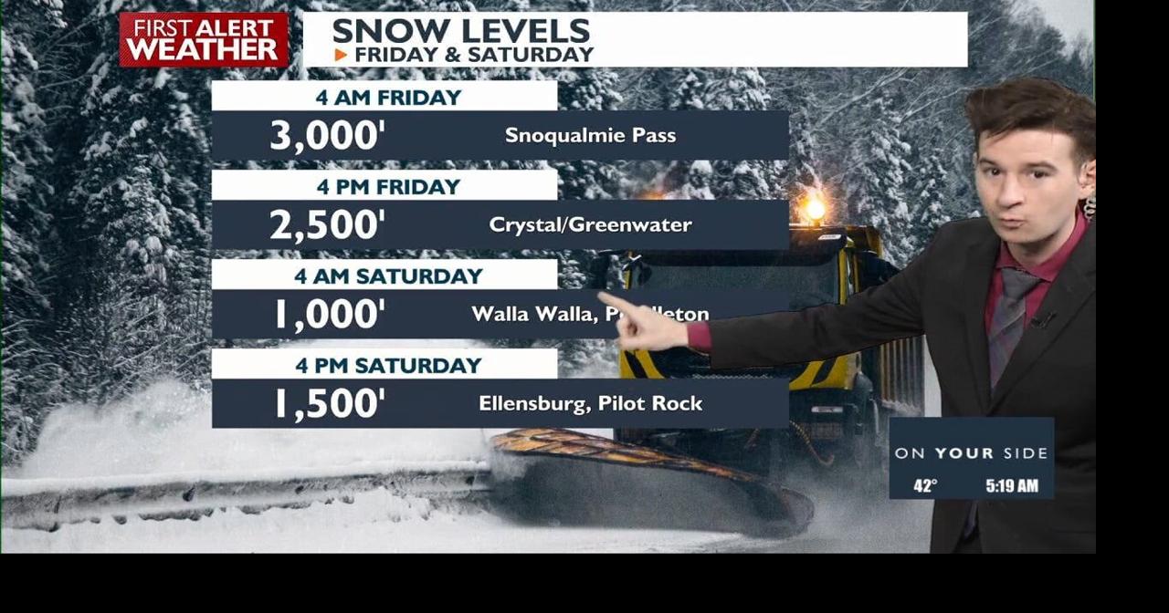 Dangerous pass travel, heavy snow expected in Cascades for Sunday and ...
