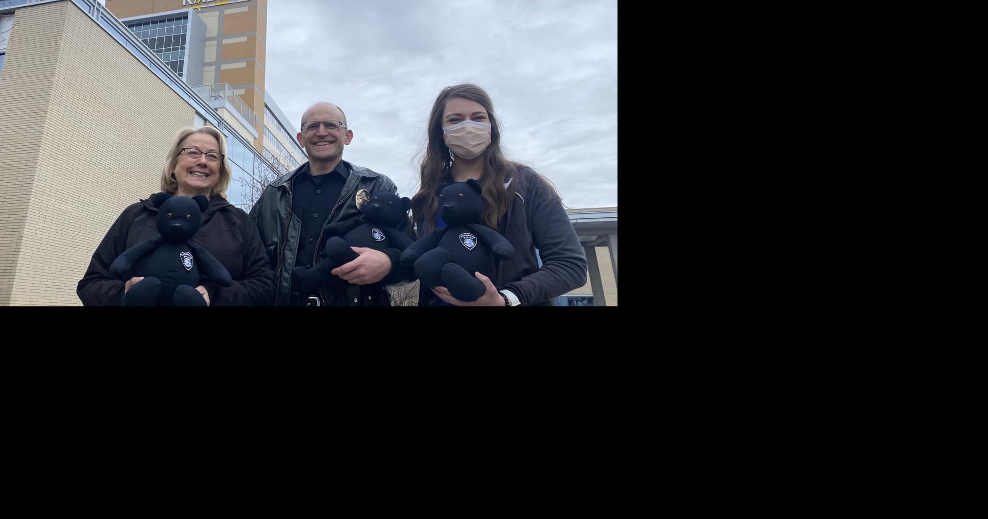 KPD volunteer group C.H.I.P.S. presents Kadlec with hand-made teddy ...