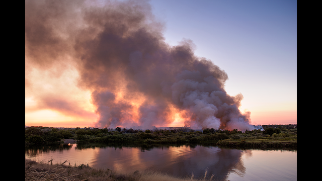Crews fighting fire on Bateman Island | Local News | applevalleynewsnow.com