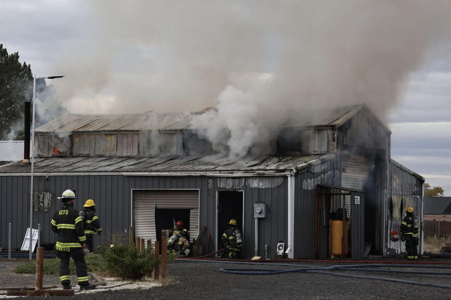 Umatilla County firefighters stop spread of structure fire near ...
