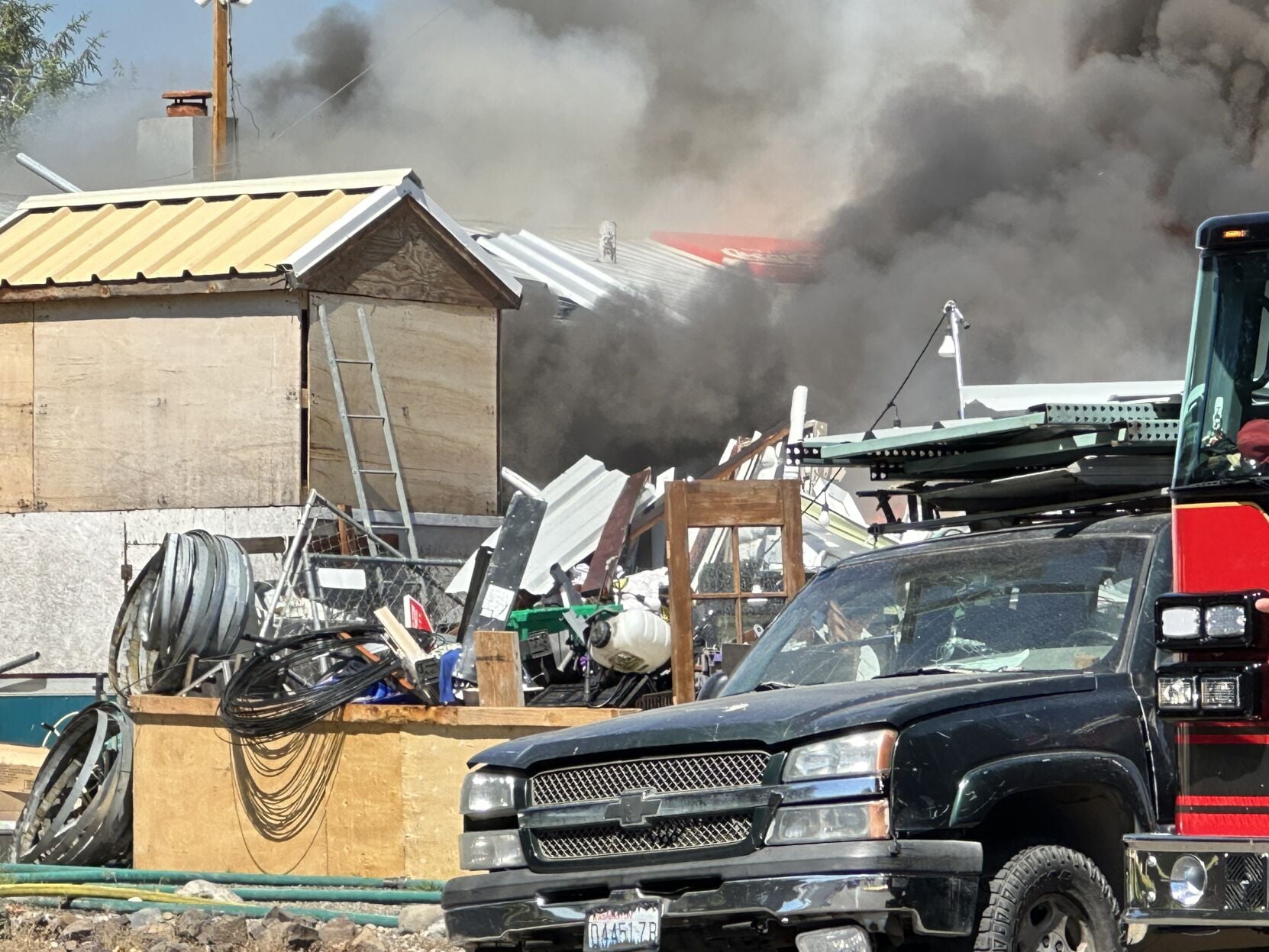 Clean-up work continuing at site of Richland junk house fire | News ...