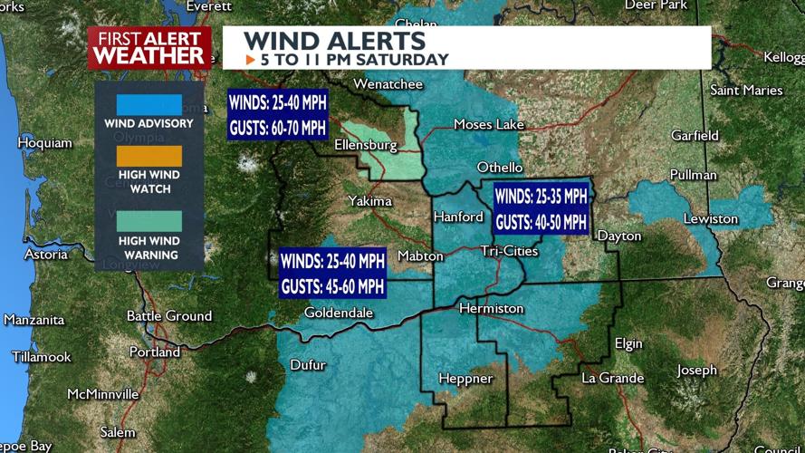 Saturday brings hot, dry weather with wind gusts reaching 50+ mph ...
