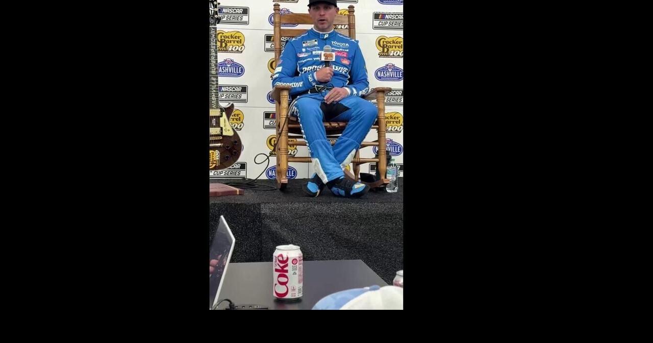 Denny Hamlin on how he made late move to win NASCAR Nashville race ...