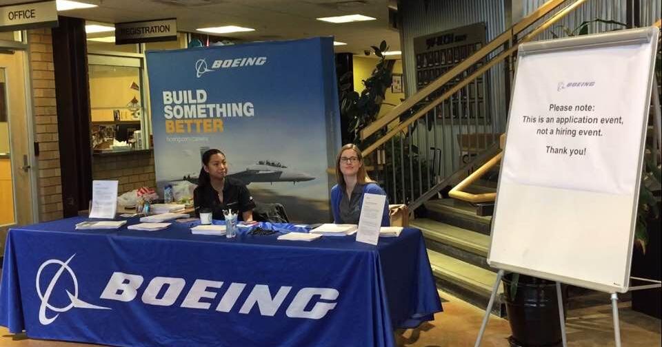 Locals attend a Boeing Manufacturing application event | News ...