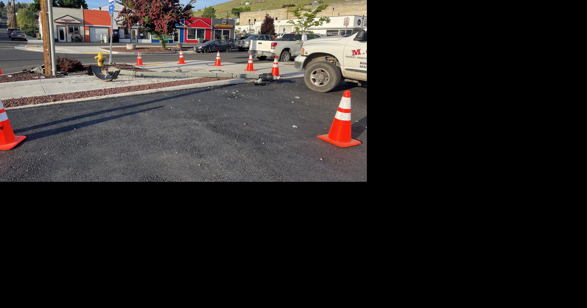 Heppner man arrested on hit and run charge after hitting light pole ...