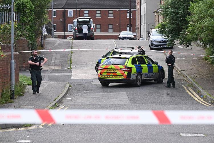 Protesters set vehicles and homes on fire as violence flares over knife ...