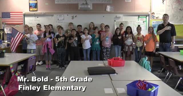 Raise the Flag – Mr. Bold’s 5th grade class at Finley Elementary ...