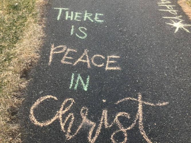 GALLERY: Encouraging chalk art messages left at Kissel Park in Yakima ...