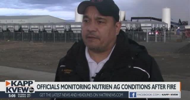 Department of Ecology monitoring Sunnyside Nutrien Ag fire effects ...