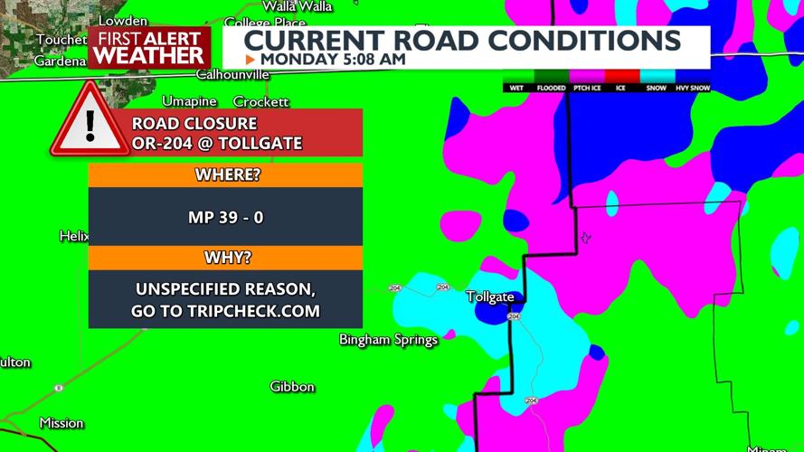 Closures of I-84 and OR-204 on Monday morning | News ...