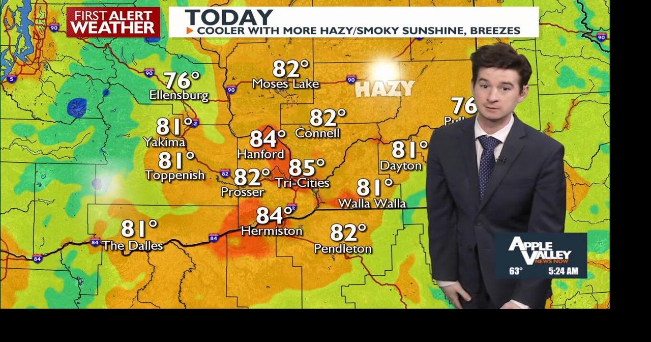 Cooler for Thursday with dangerous levels of smoke possible in Yakima ...