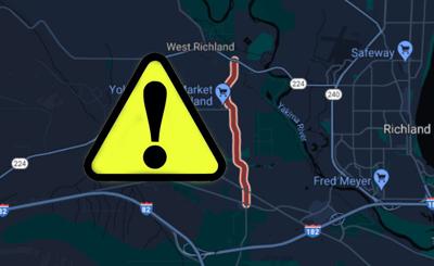 Traffic Alert: Bombing Range Road closed, West Richland PD says to ...
