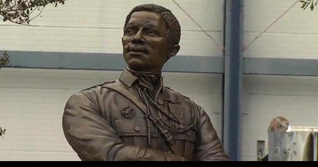 First African-American fighter pilot now has statue at aviation museum ...