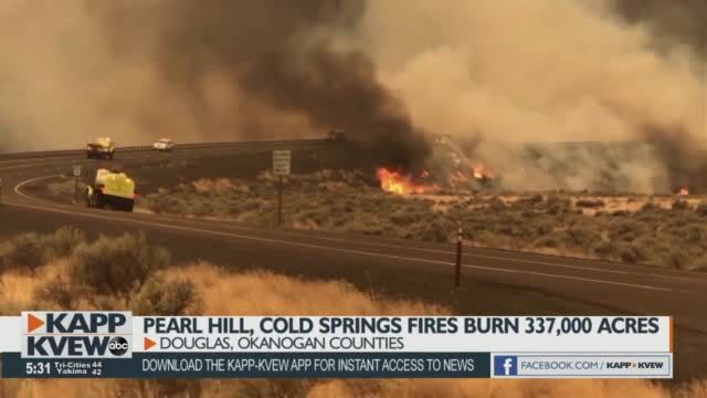 Pearl Hill, Cold Springs fires burn more land in days than all fires in ...