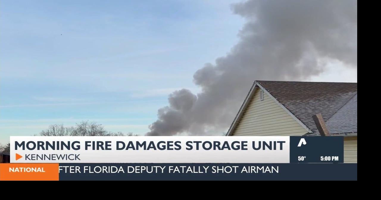 Kennewick firefighters extinguish storage unit fire near busy street ...