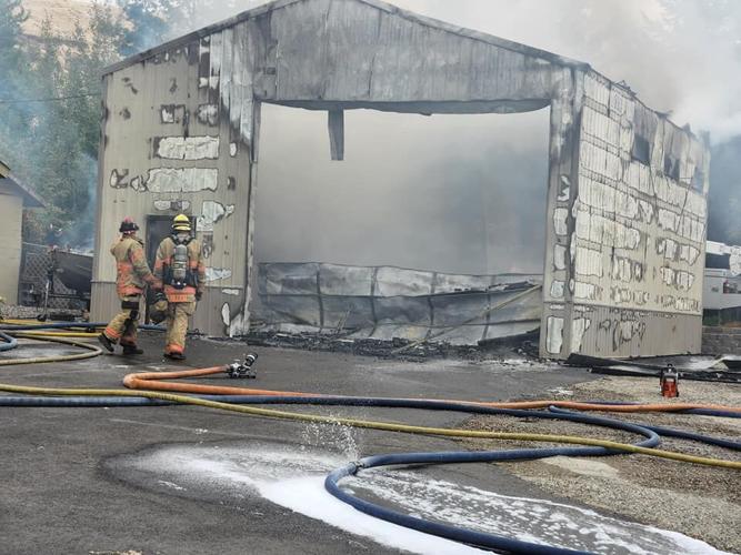Shop destroyed by fire in Benton County | Local News ...