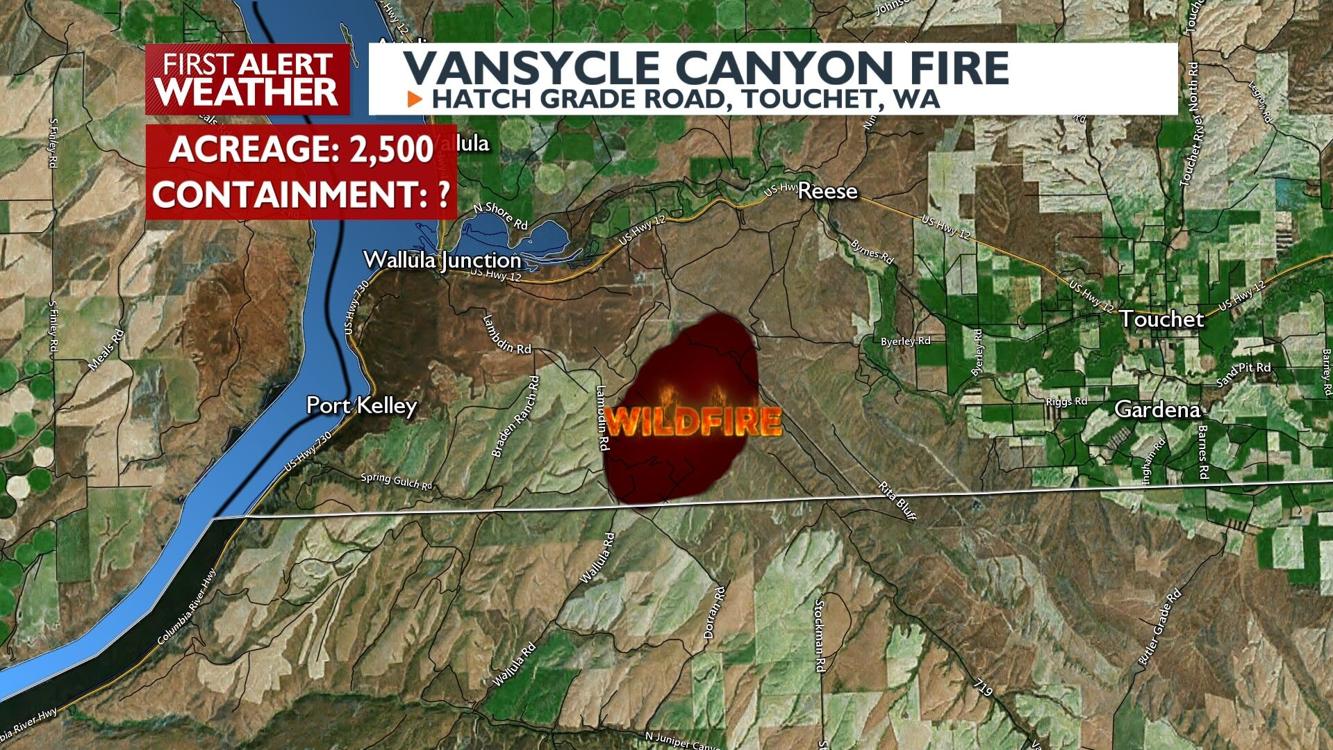 UPDATE: All evacuations lifted in Vansycle Canyon Fire in Walla Walla ...