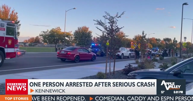 One arrested, one taken to hospital after car crash in Kennewick | News ...